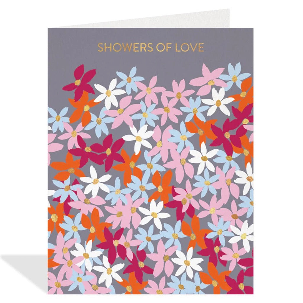 Showers Of Love Flowers Card | Halfpenny Postage – Outer Layer
