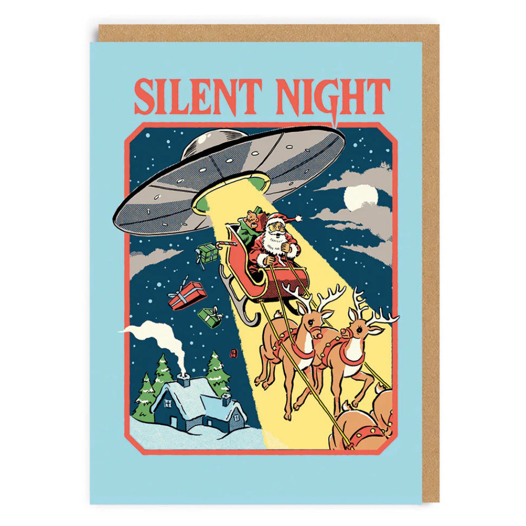 Silent Night UFO Christmas Card | Ohh Deer – Outer Layer