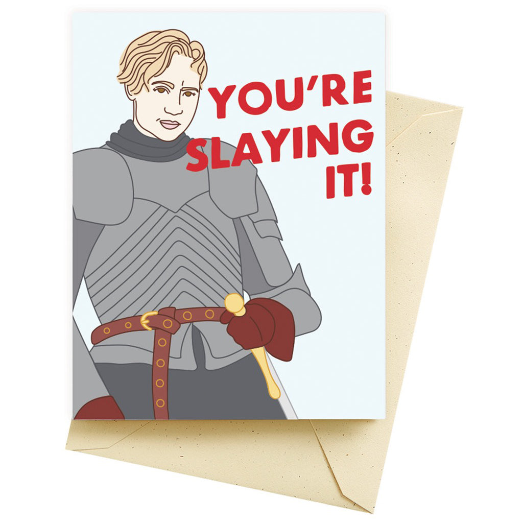 Slaying It Birthday Card by Seltzer Goods – Outer Layer