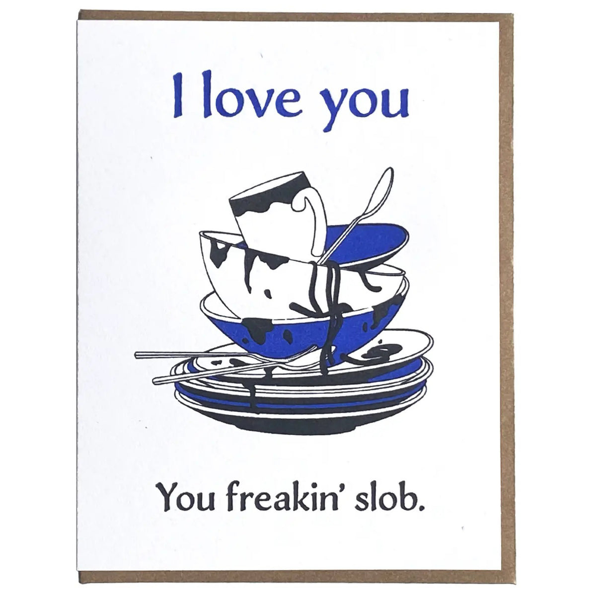 Slob Love Card | Lady Pilot Letterpress – Outer Layer