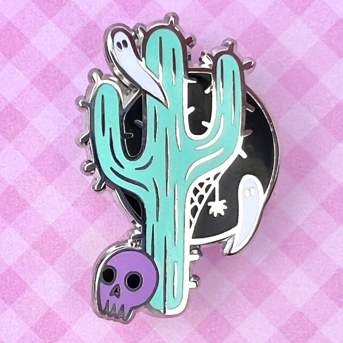 Spooky Cactus Enamel Pin | Band of Weirdos – Outer Layer