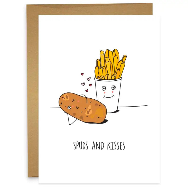 Spuds & Kisses Potato Love Card | Humdrum Paper – Outer Layer