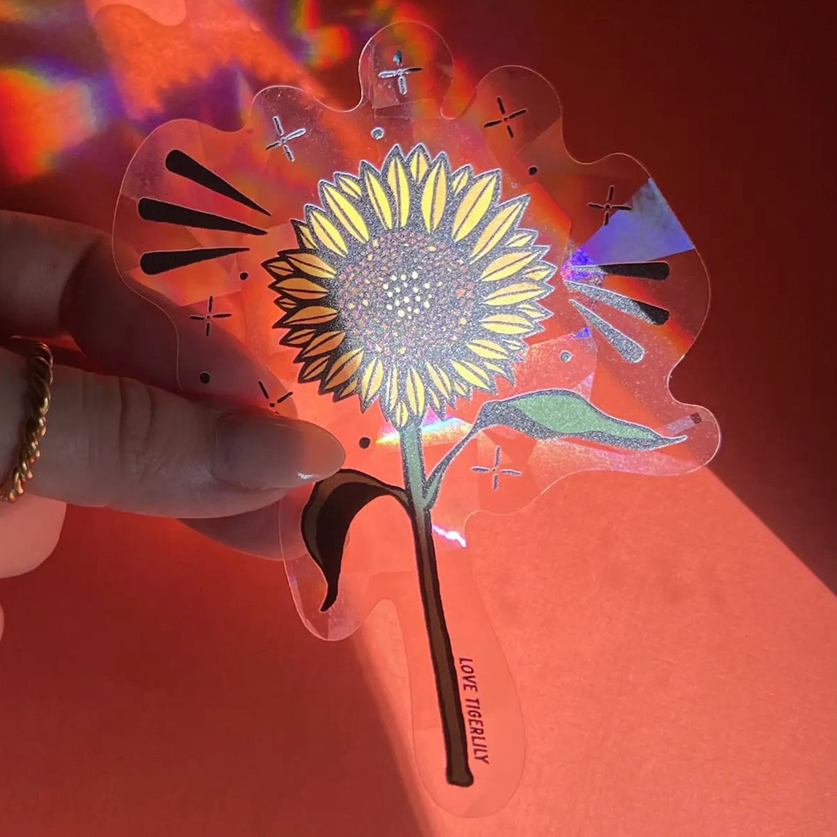 Sunflower Rainbow Maker Window Sticker | Love Tigerlily – Outer Layer