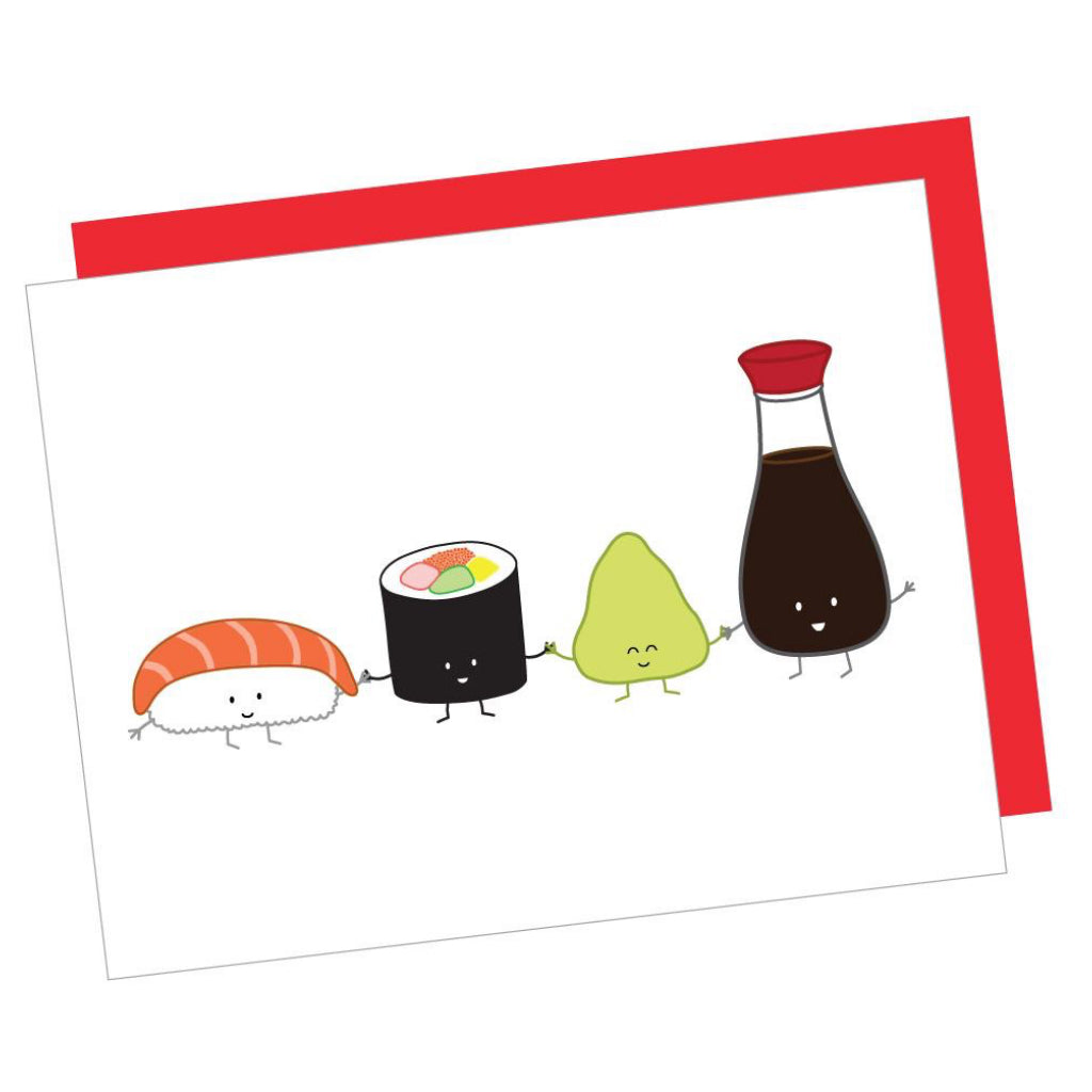 Sushi Parade Card by Queenie's Cards – Outer Layer