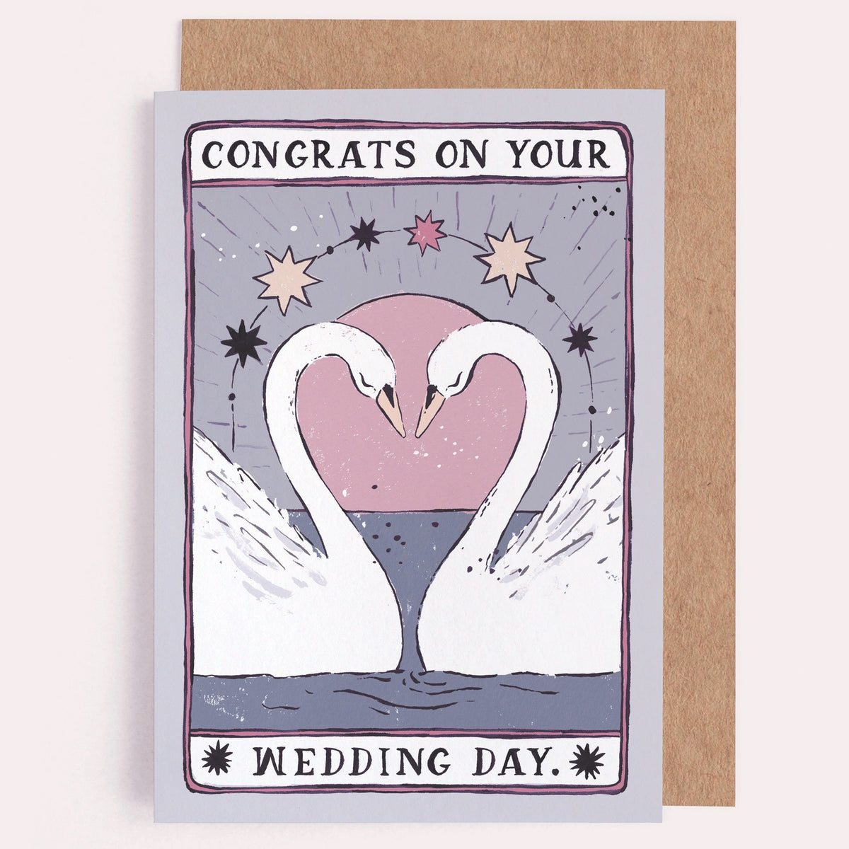 Swans Wedding Card | Sister Paper Co. – Outer Layer