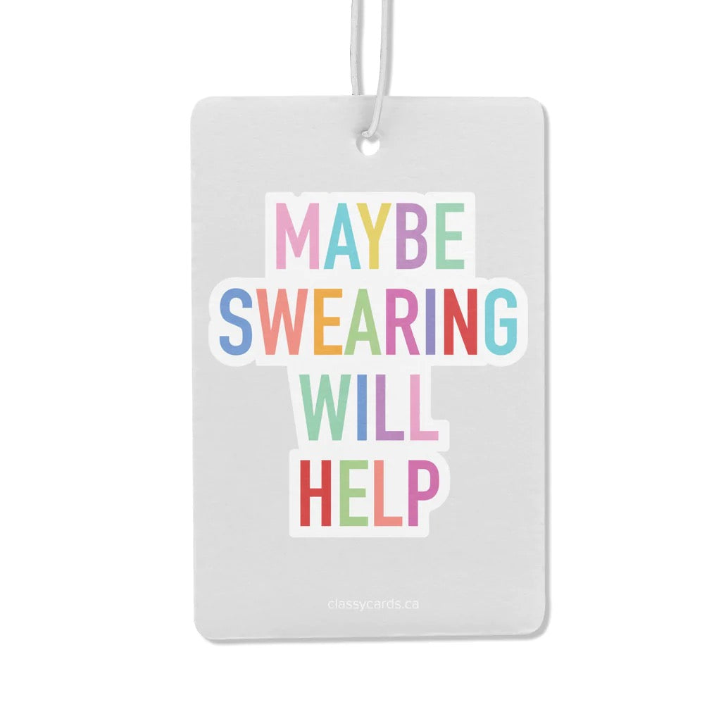 Swearing Help Air Freshener | Classy Cards – Outer Layer