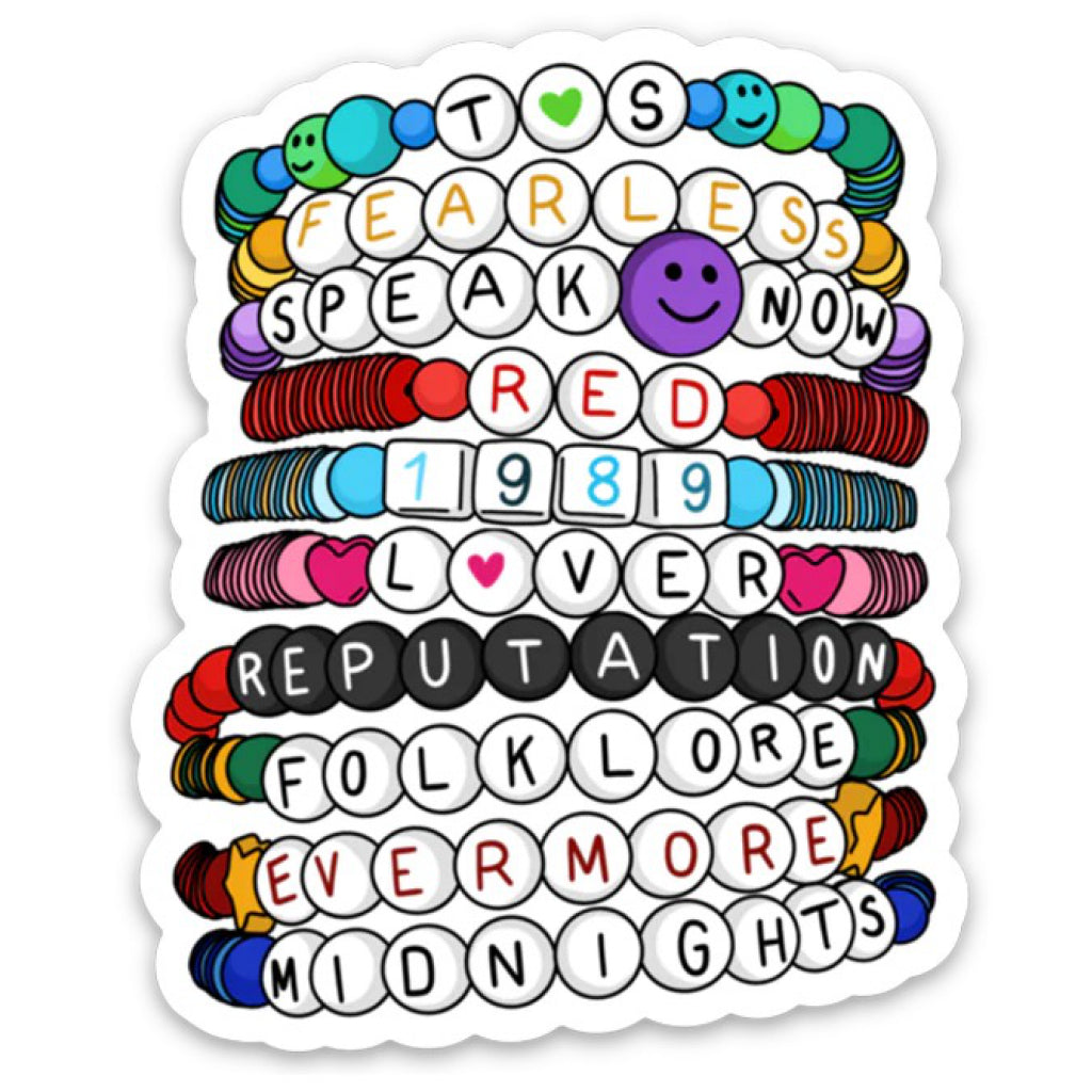 Taylor Eras Friendship Bracelets Sticker | Brittany Paige – Outer Layer