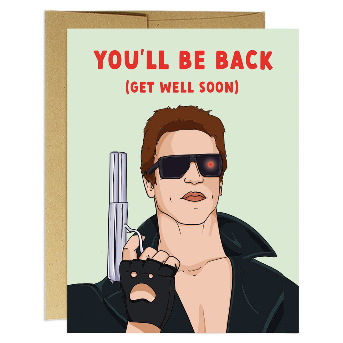 Terminator Get Well Soon Card | Party Mountain Paper – Outer Layer