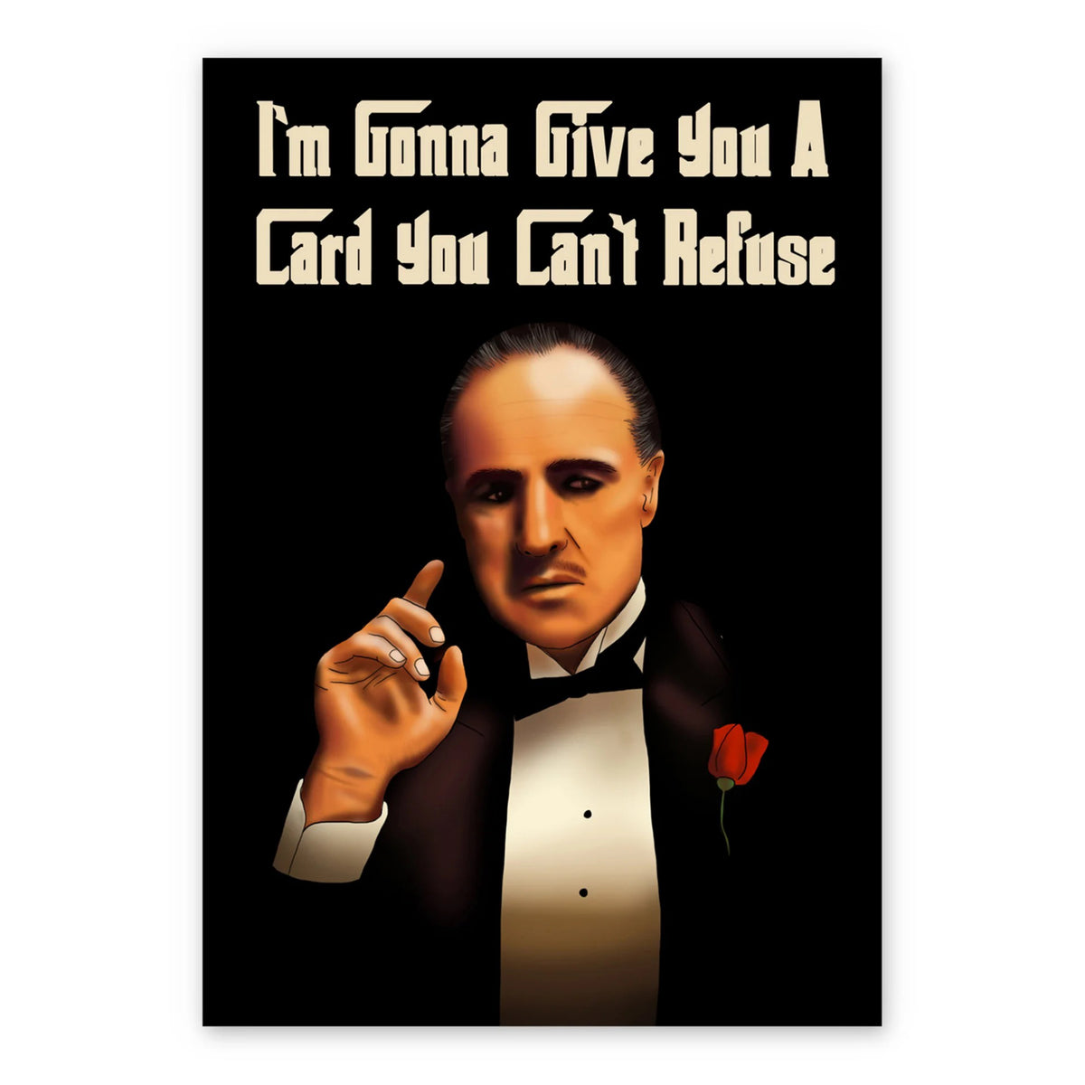 The Godfather Card You Can't Refuse Birthday Card | Central23 – Outer Layer