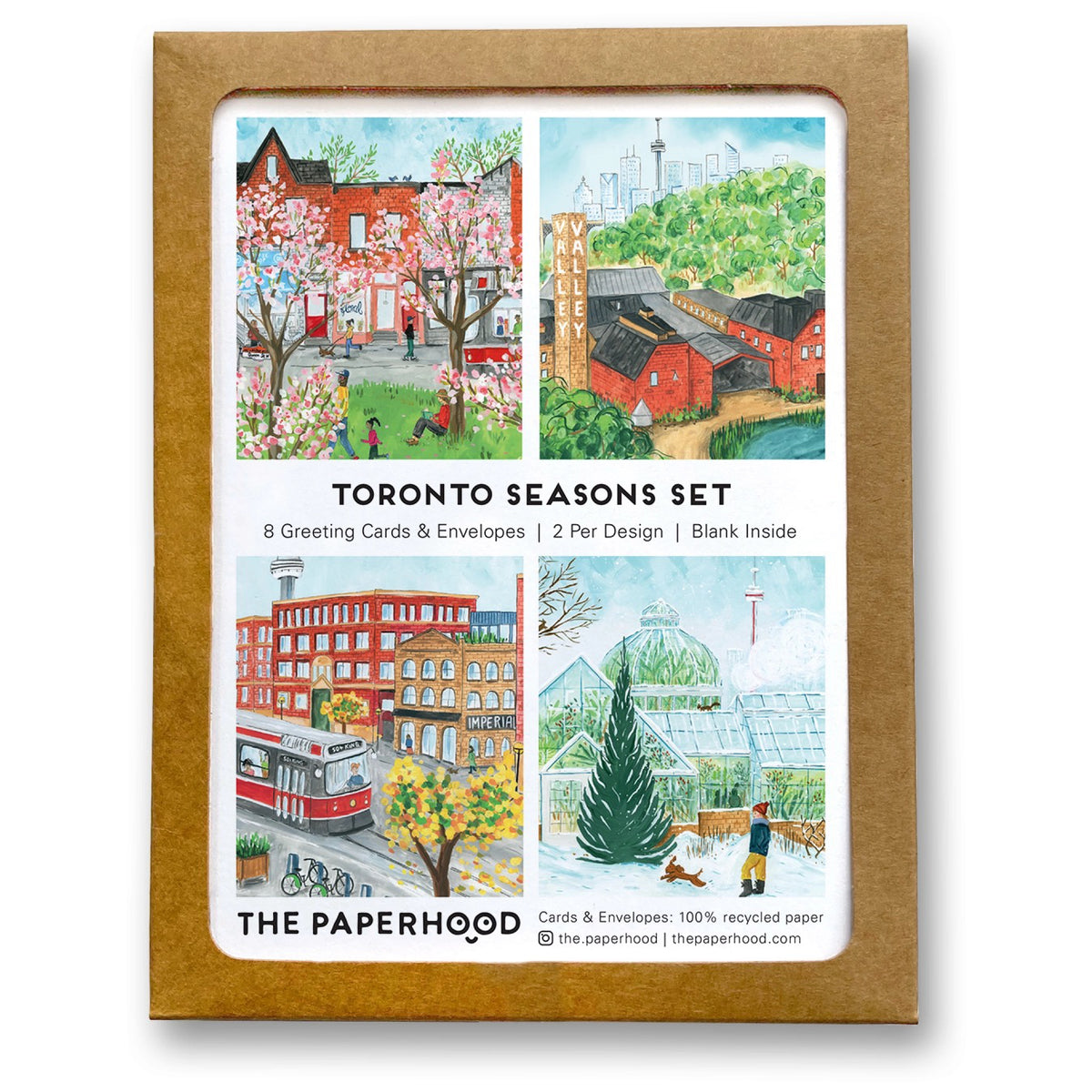 Toronto Seasons Assorted Boxed Cards | The Paperhood – Outer Layer