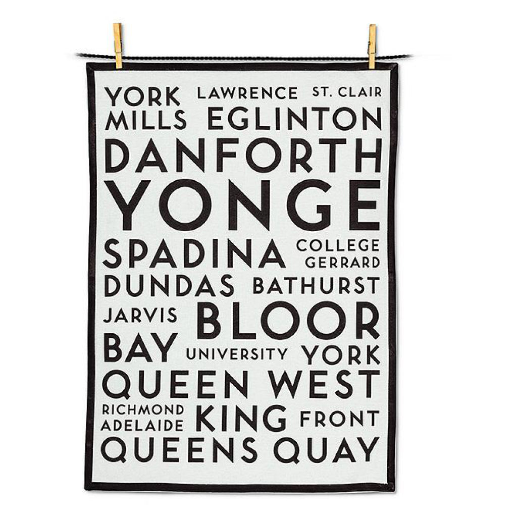 Toronto Streets Tea Towel | Abbott Collection – Outer Layer