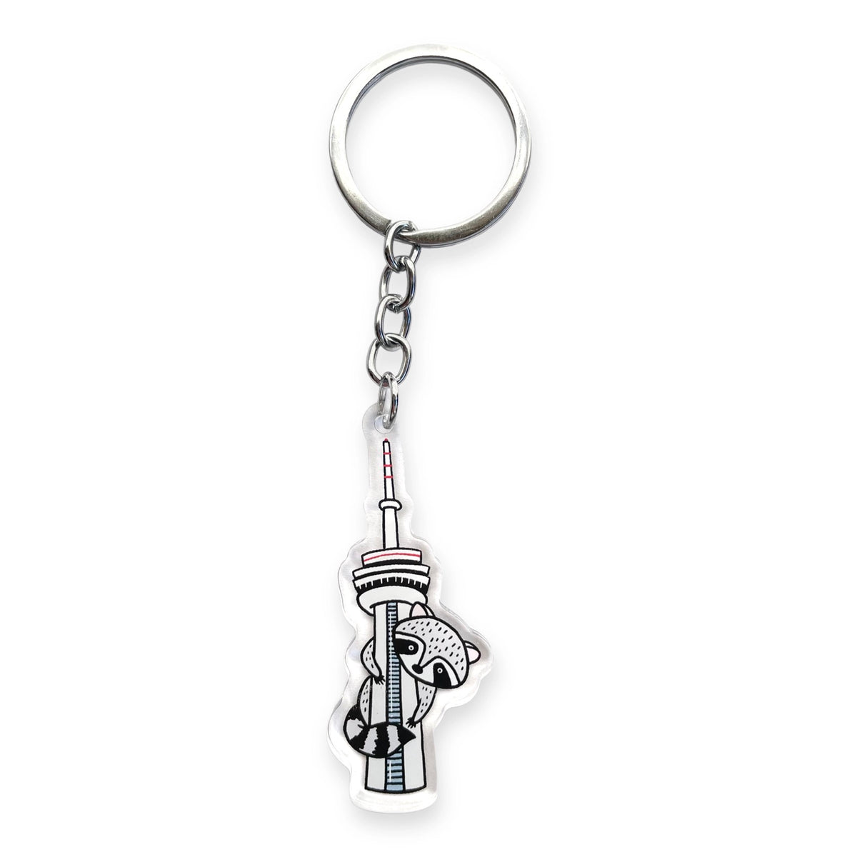 Tower Raccoon Acrylic Keychain | Crywolf – Outer Layer