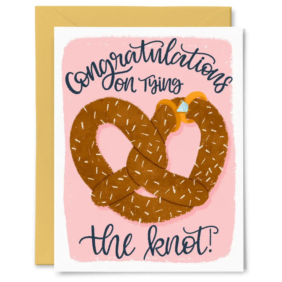 Tying The Knot Pretzel Wedding Card | Paper Bunny Press – Outer Layer