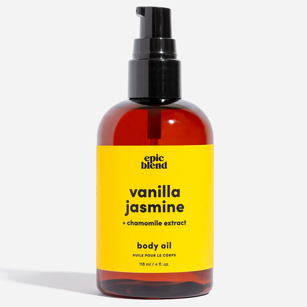 Vanilla Jasmine Body Oil 4oz | Epic Blend – Outer Layer
