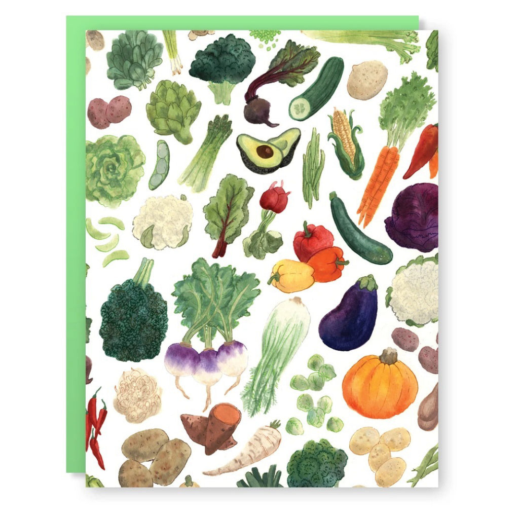 Various Vegetables Card | Cactus Club Paper Goods – Outer Layer