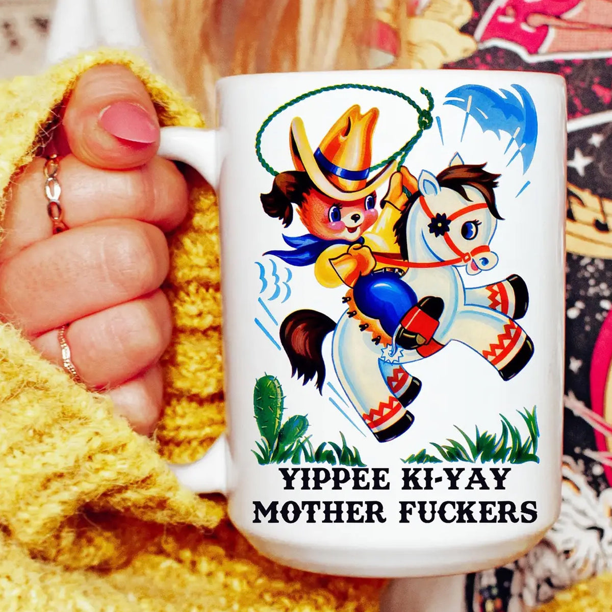 Vintage Yippee Ki-Yay Mother F*ckers Mug | Ace the Pitmatian Co – Outer ...