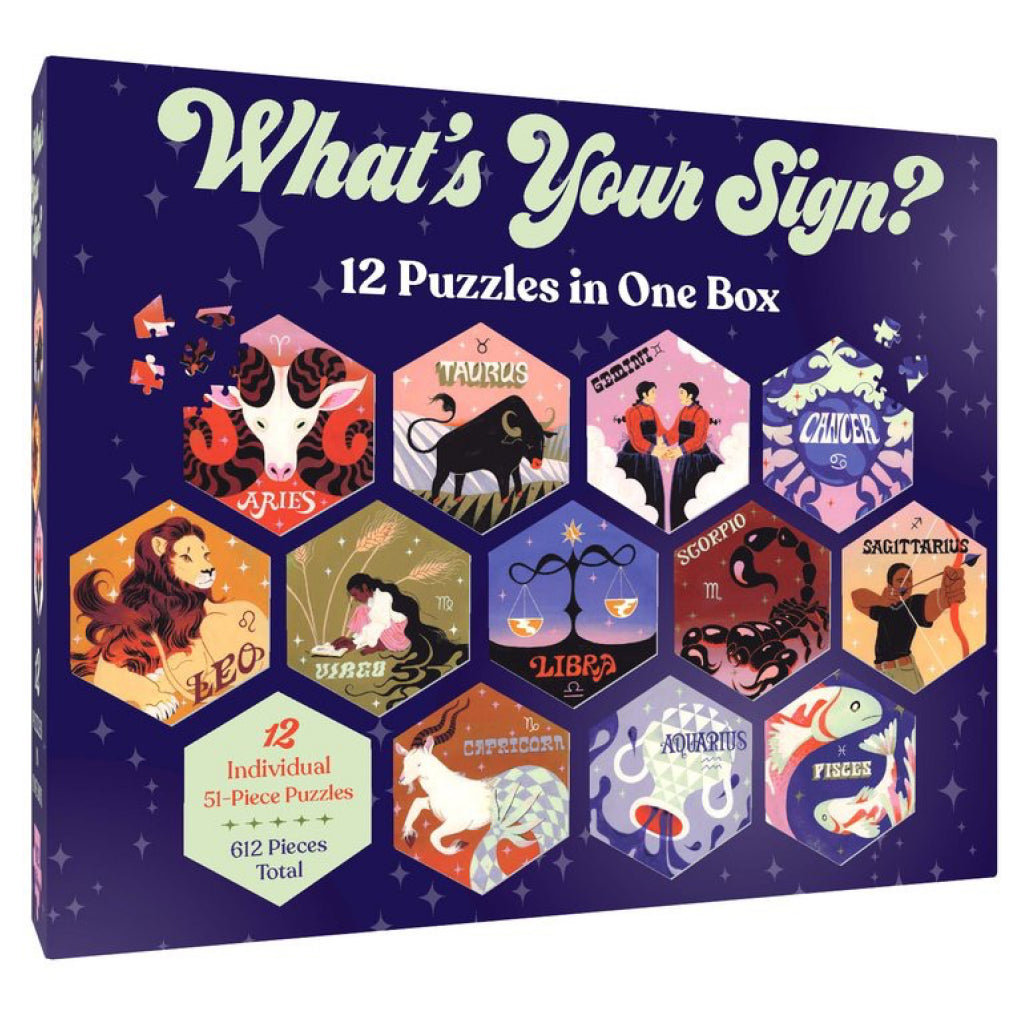 What's Your Sign? - 12 Puzzles In One Box | Chronicle Books – Outer Layer