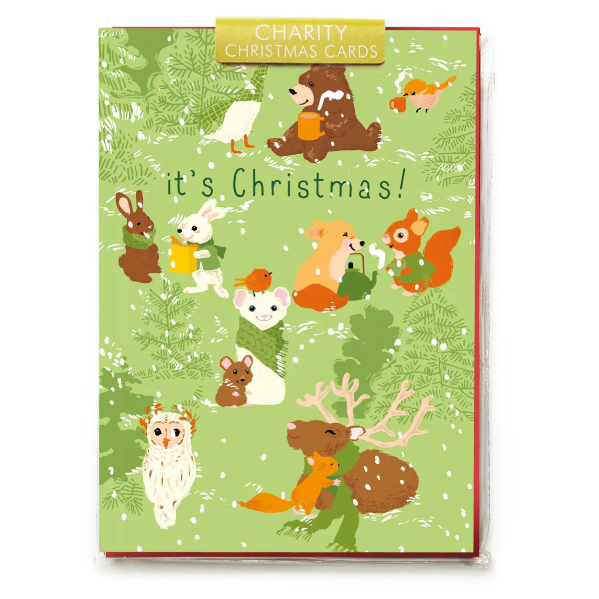 Winter Woodland Animals Cello Pack Holiday Cards | Noi Publishing ...