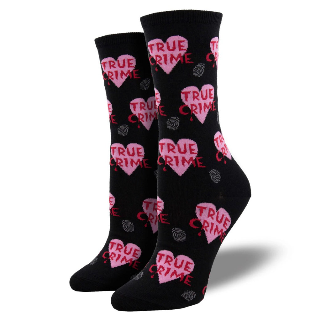 Women's True Crime Socks Black | SockSmith – Outer Layer