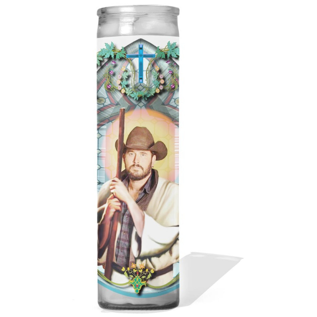 Yellowstone Rip Wheeler Celebrity Prayer Candle | Calm Down Caren ...