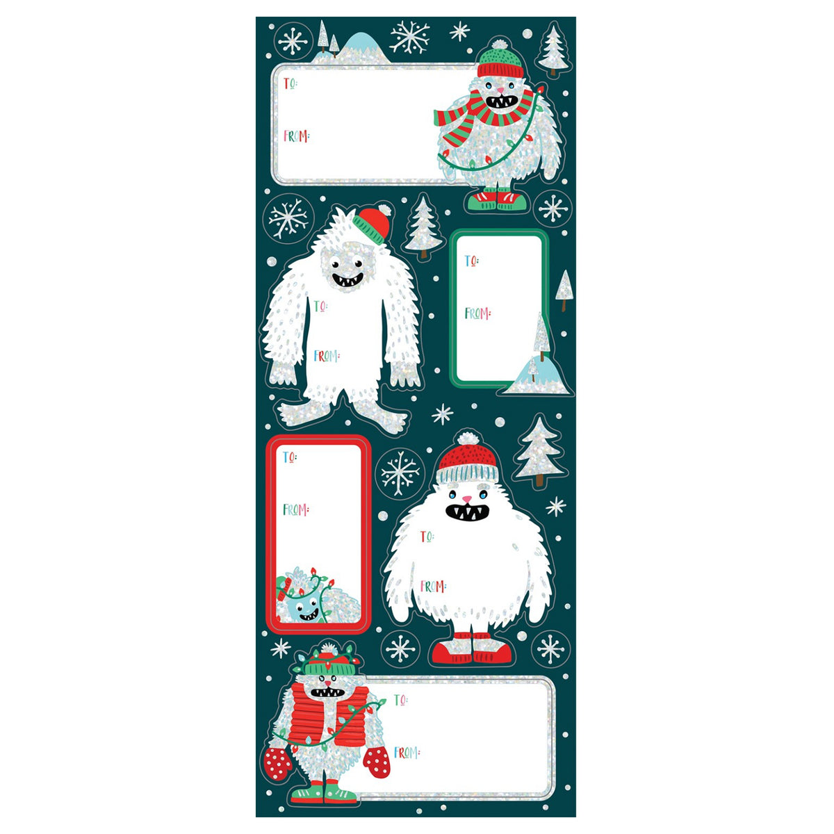 Yeti For The Holidays Sticker Labels | Jillson & Roberts – Outer Layer