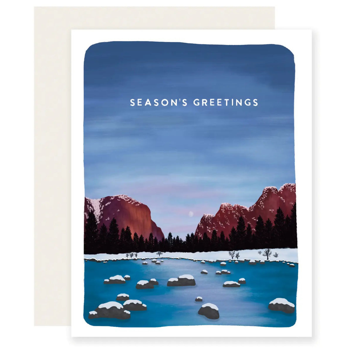 Yosemite Seasons Greetings Card | Slightly Stationery – Outer Layer