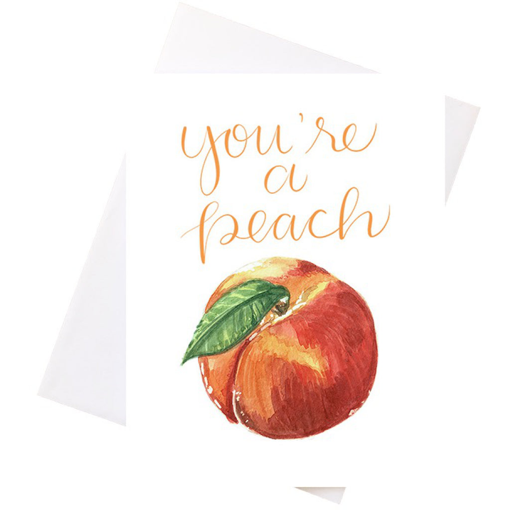 You're A Peach Card by Niki Kingsmill – Outer Layer